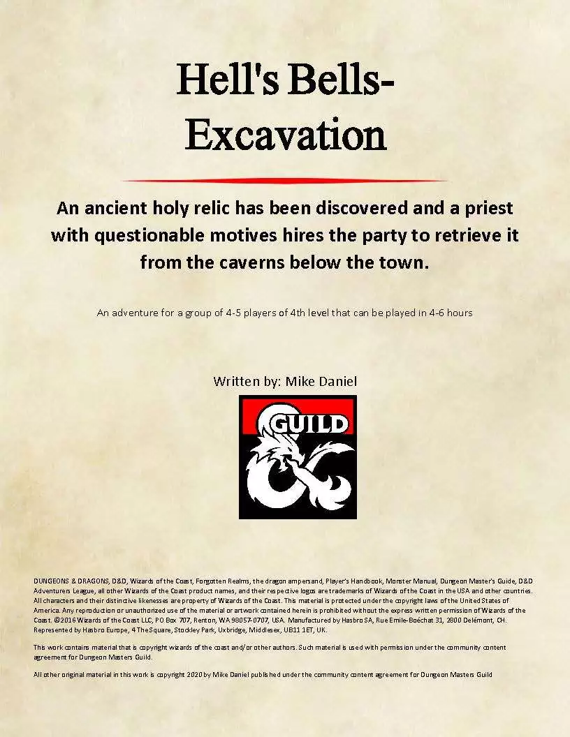 Hell's Bells - Excavation - Dungeon Masters Guild | DriveThruRPG