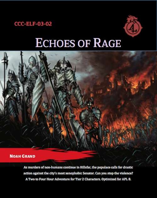 CCC-ELF 03-02 Echoes of Rage - Dungeon Masters Guild | DriveThruRPG