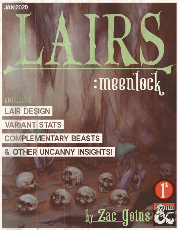 Lairs: Meenlock - Dungeon Masters Guild | DriveThruRPG