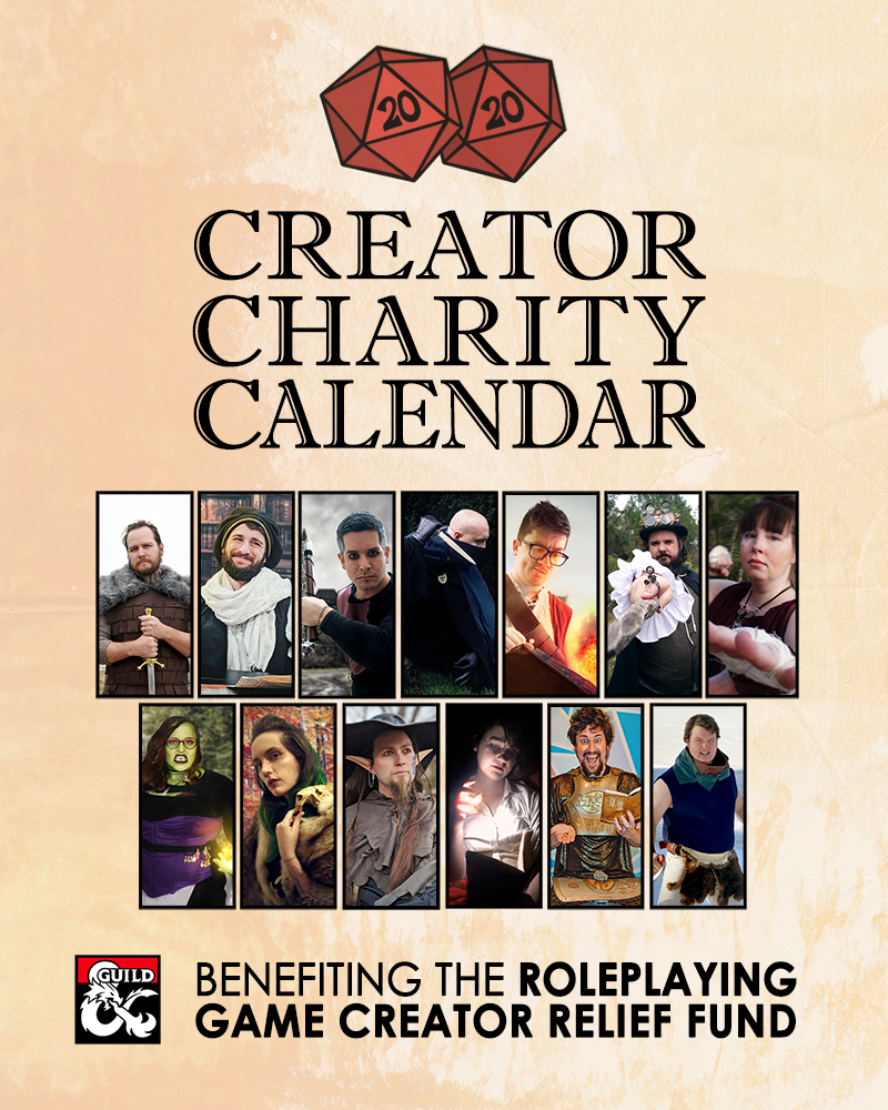 d2020 Creator Charity Calendar - Dungeon Masters Guild | DriveThruRPG