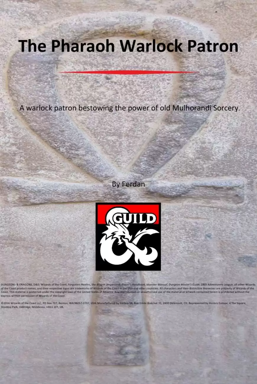 The Pharaoh Warlock Patron - Dungeon Masters Guild | DriveThruRPG