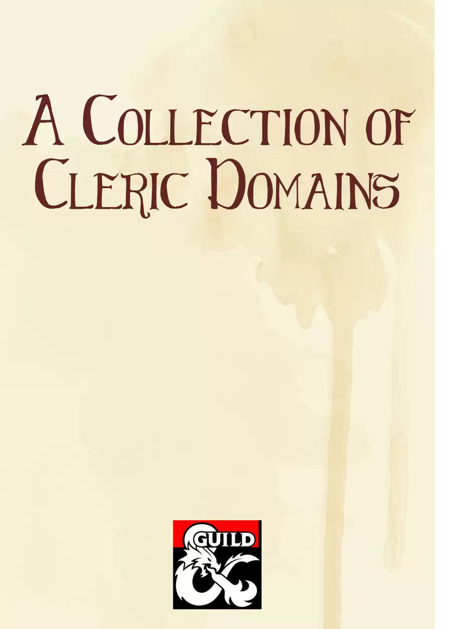 A Collection of Cleric Domains (5e) - Dungeon Masters Guild | DriveThruRPG