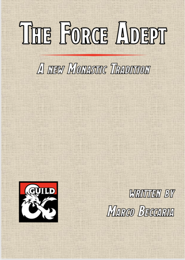 The Force Adept - Dungeon Masters Guild | DriveThruRPG