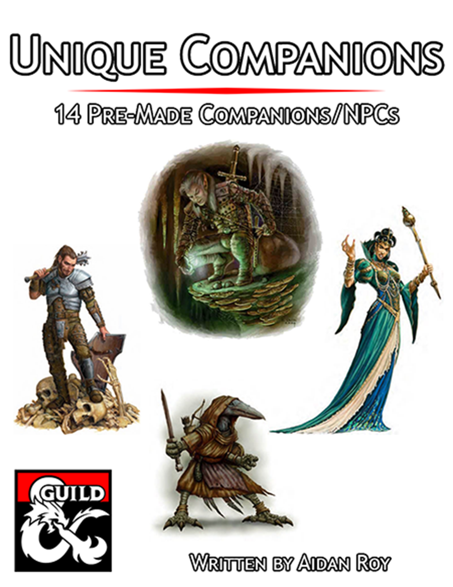 14 Unique NPCs/Companions - Dungeon Masters Guild | DriveThruRPG