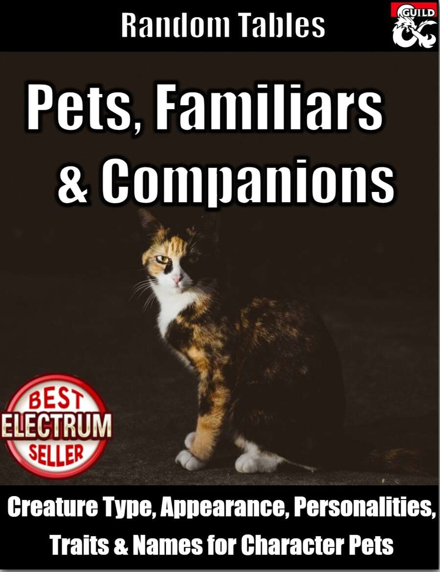 Pets, Familiars and Companions - Random Tables (2014) - Dungeon Masters ...