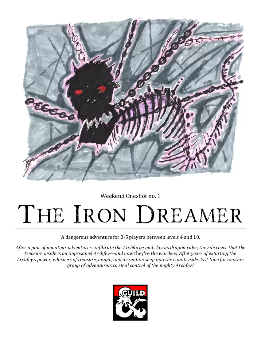 The Iron Dreamer - Weekend Oneshot no. 1 - Dungeon Masters Guild ...