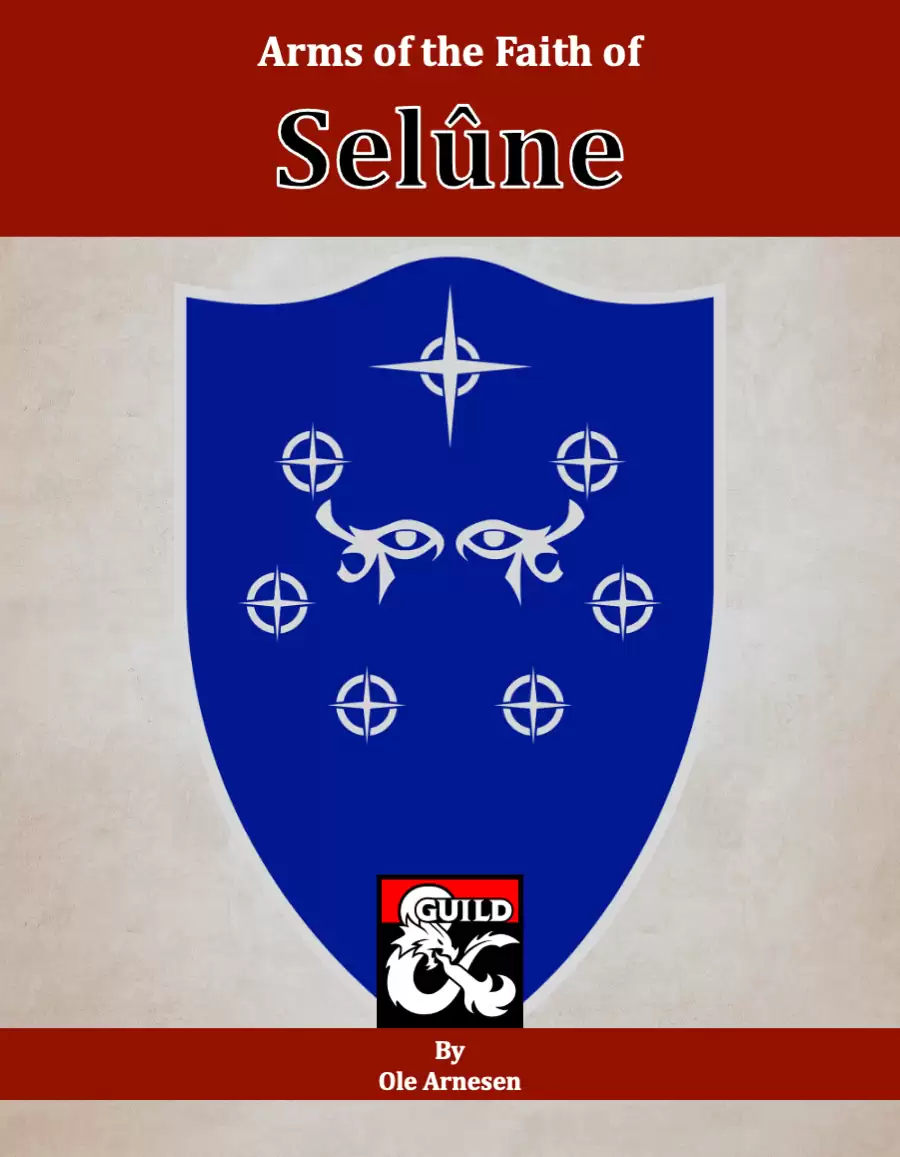 Arms of the Faith of Selûne - Dungeon Masters Guild | DriveThruRPG