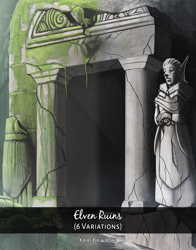 Stock Art: Elven Ruins - Dungeon Masters Guild | DriveThruRPG
