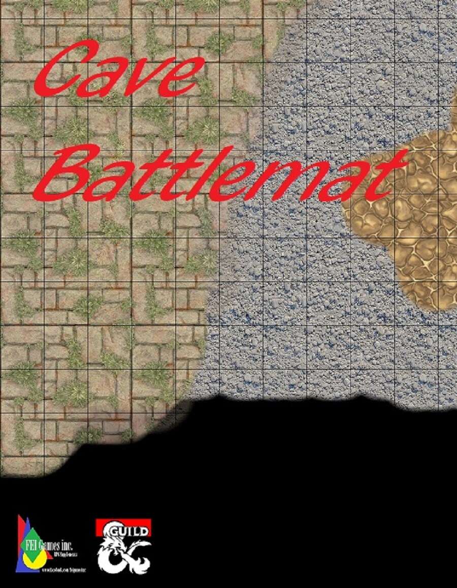 Cave Battlemat - Dungeon Masters Guild | DriveThruRPG