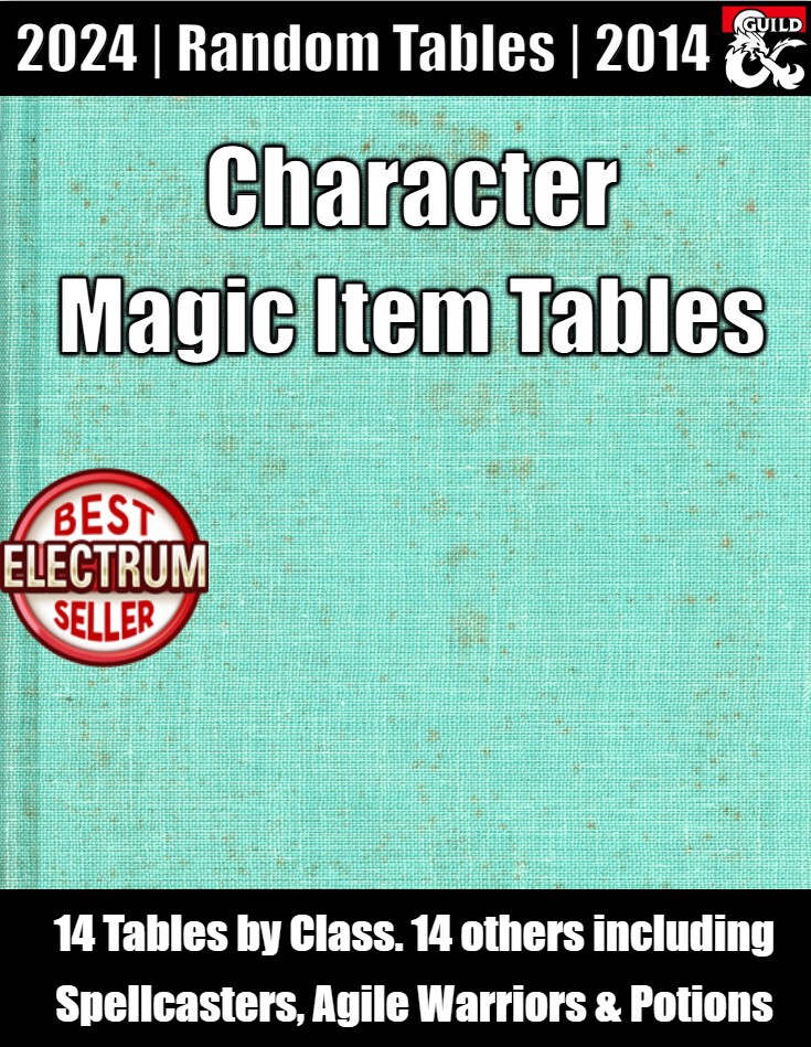 Character Magic Item Tables - Random Tables - Dungeon Masters Guild ...