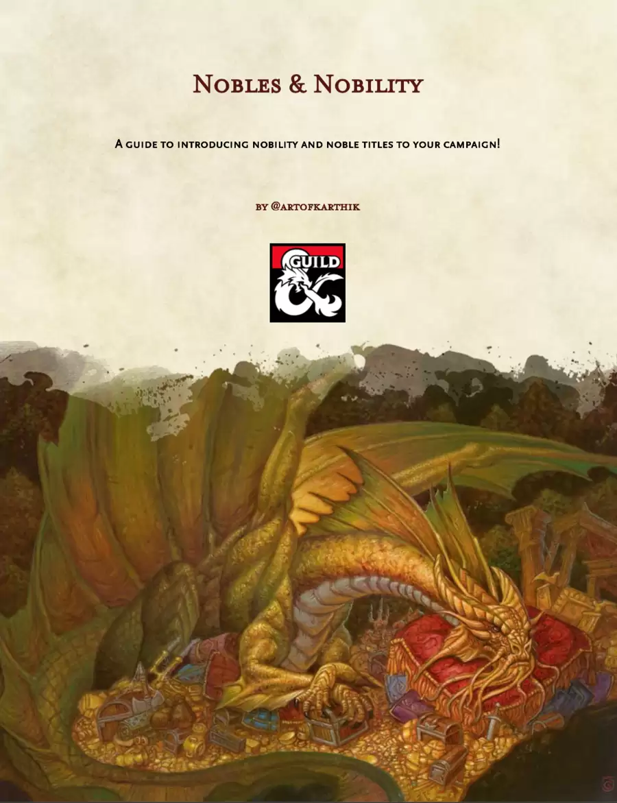 Nobles & Nobility - A guide to introducing Aristocracy in your campaign - Dungeon Masters Guild ...