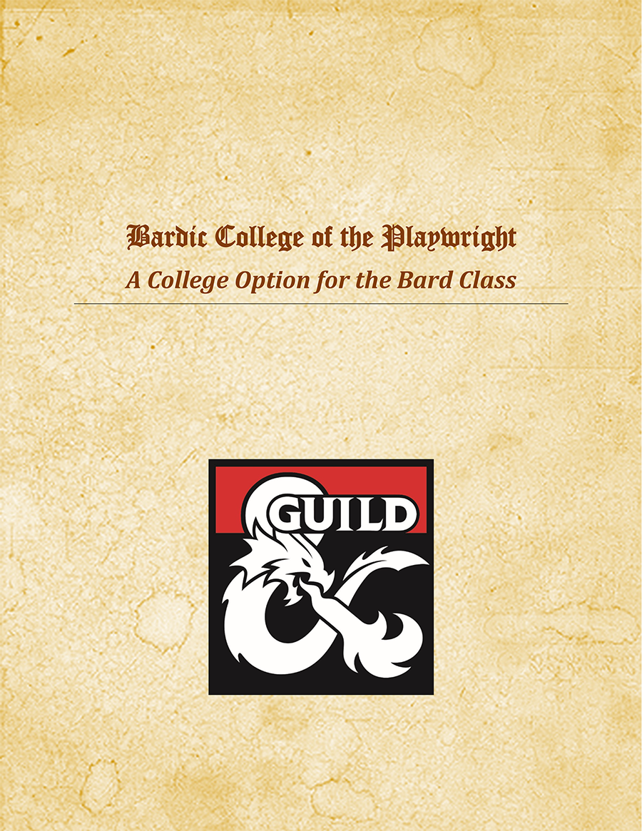 Bardic College of the Playwright - Dungeon Masters Guild | DriveThruRPG