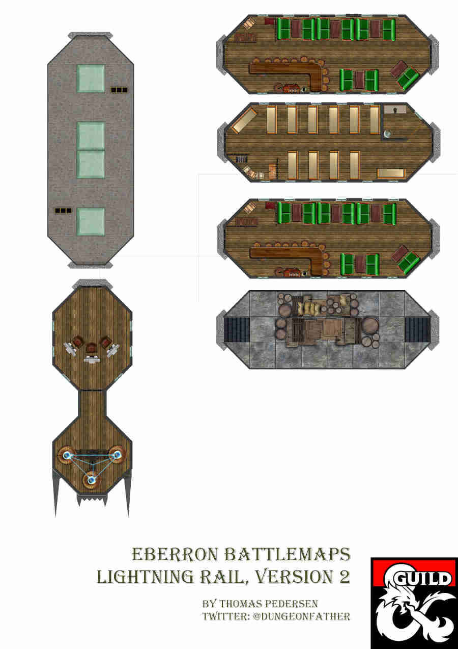 Eberron Battlemaps - Lightning Rail, version 2 - Dungeon Masters Guild ...