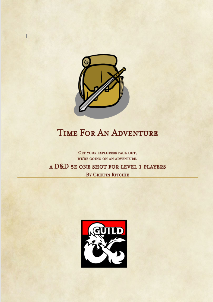 Time For An Adventure: D&D 5e One Shot - Dungeon Masters Guild ...