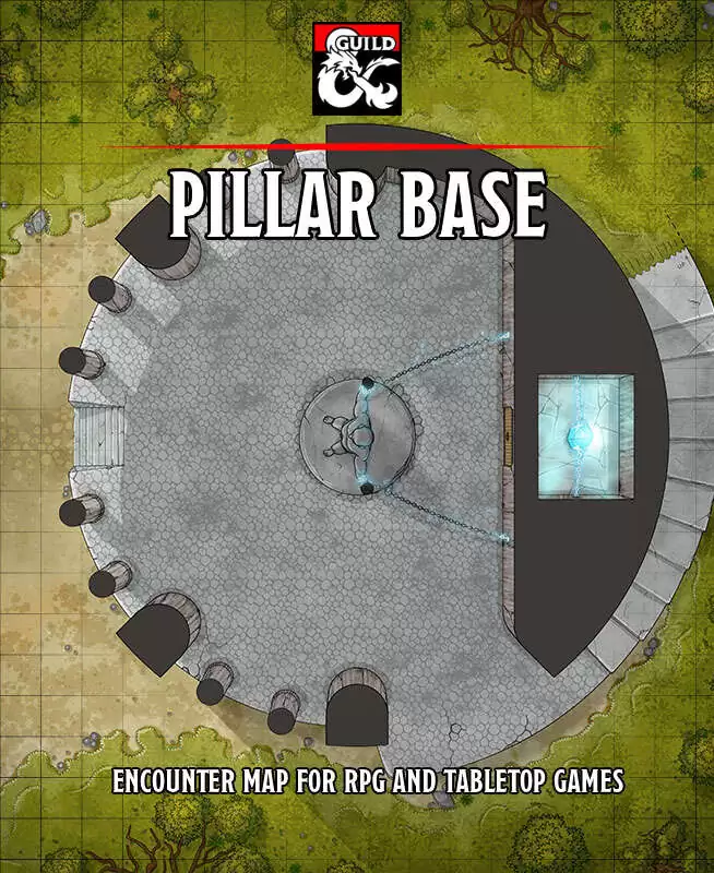 Pillar Base battlemap - Dungeon Masters Guild | DriveThruRPG