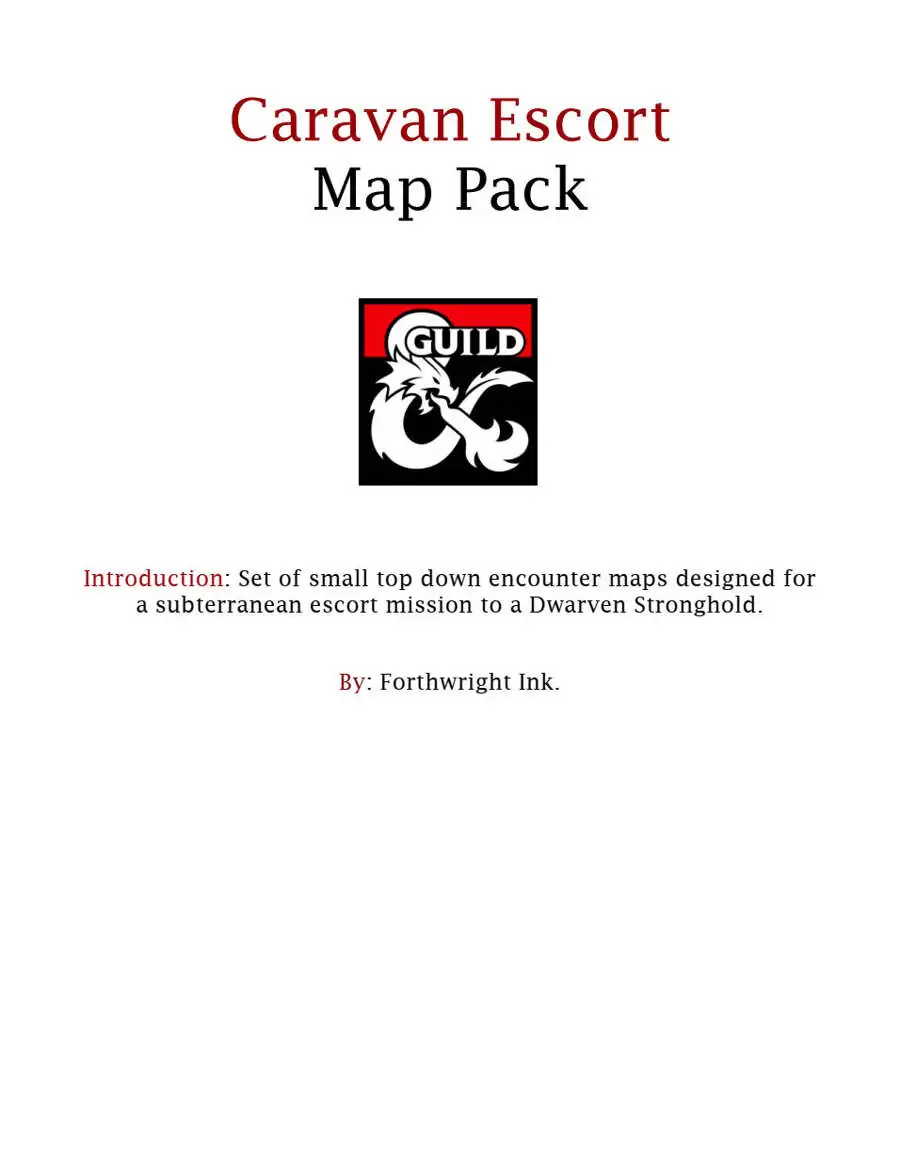 Caravan Escort Map Pack - Dungeon Masters Guild | DriveThruRPG