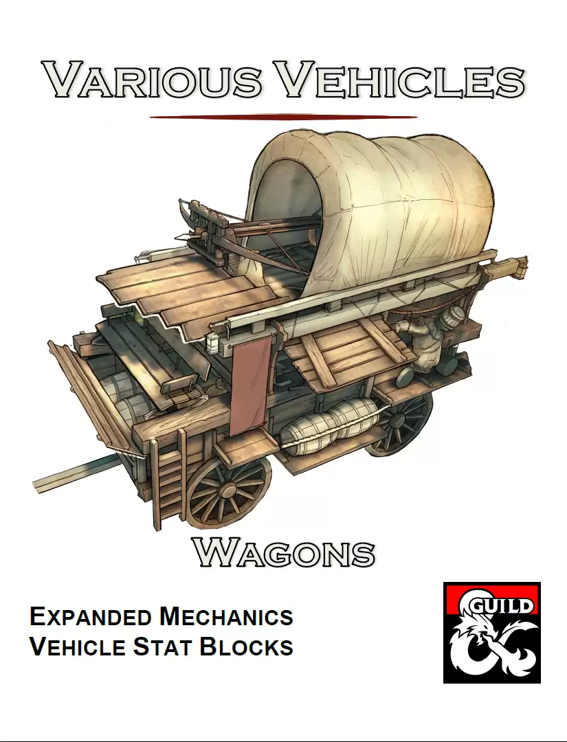 Various Vehicles: Wagons! - Dungeon Masters Guild | DriveThruRPG