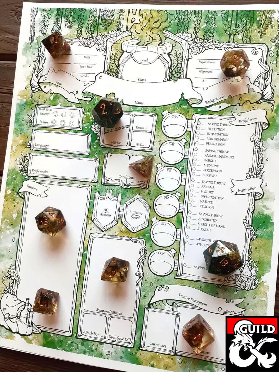 Everbrew Character Sheets Set - Dungeon Masters Guild | DriveThruRPG