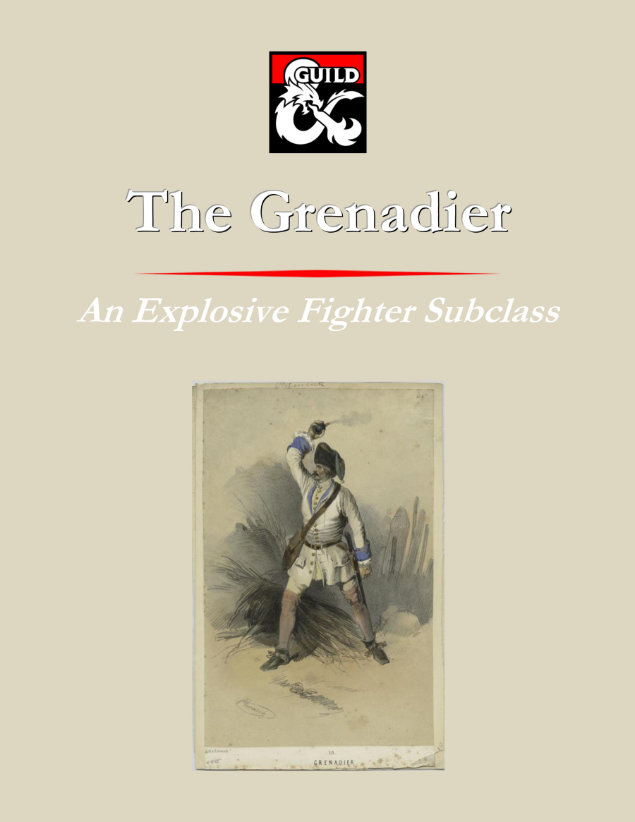 The Grenadier: A Fighter Subclass - Dungeon Masters Guild | DriveThruRPG