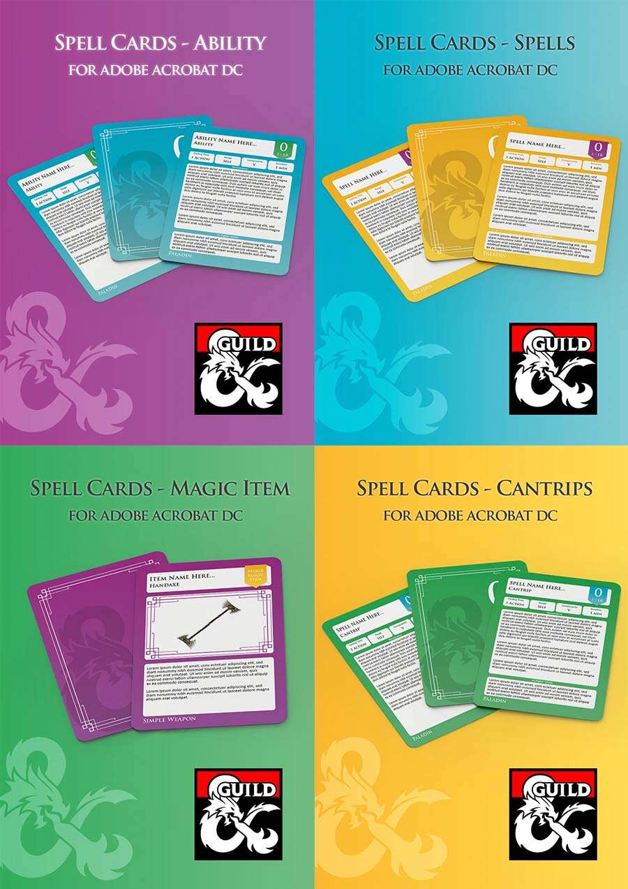 Interactive Spell Card - Collection - Dungeon Masters Guild | DriveThruRPG