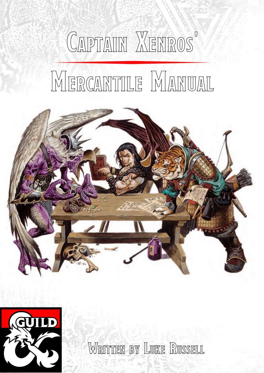 Captain Xenros' Mercantile Manual - Dungeon Masters Guild | DriveThruRPG