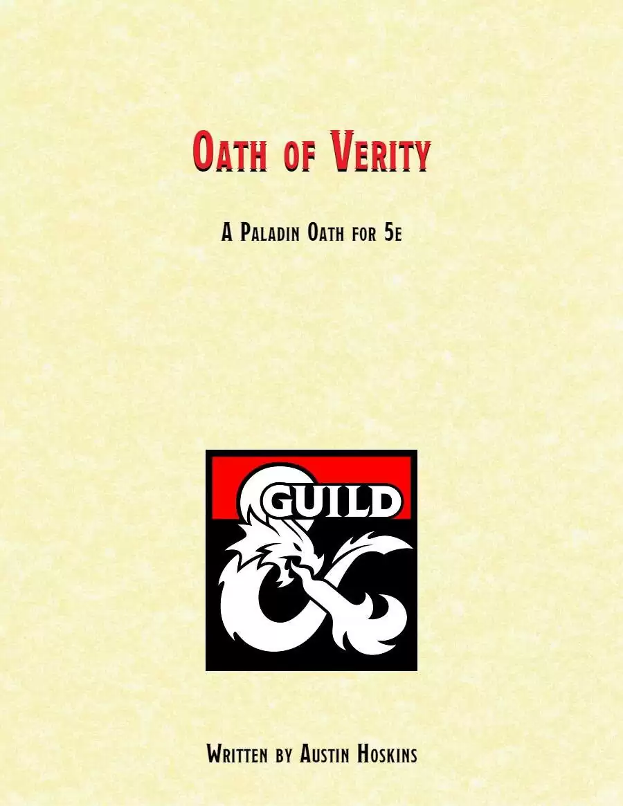 Oath of Verity - Dungeon Masters Guild | DriveThruRPG