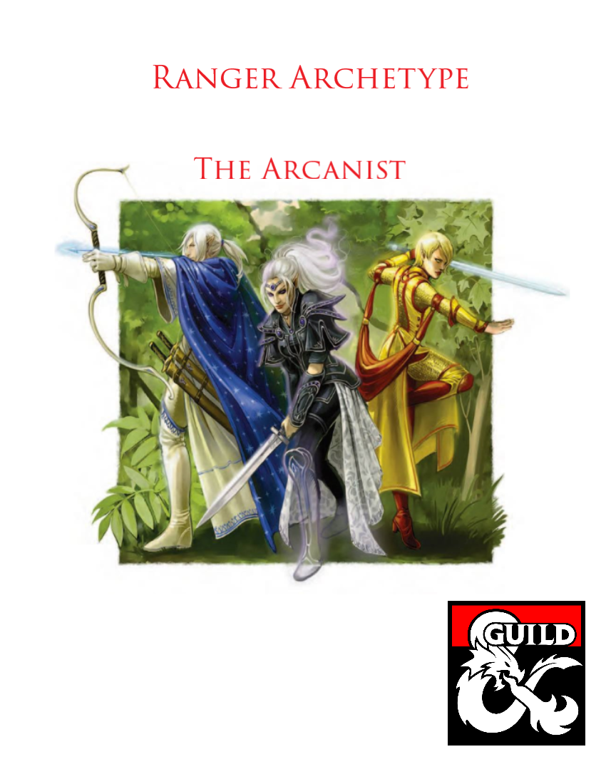 Ranger Archetype: The Arcanist - Dungeon Masters Guild | DriveThruRPG Ranger Archetype: The Arcanist - Dungeon Masters Guild | DriveThruRPG