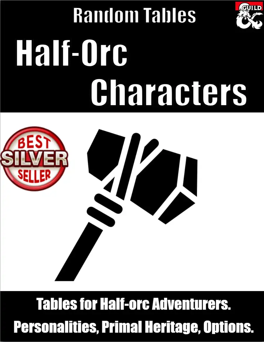 Half-Orc Characters - Random Tables - Dungeon Masters Guild | DriveThruRPG