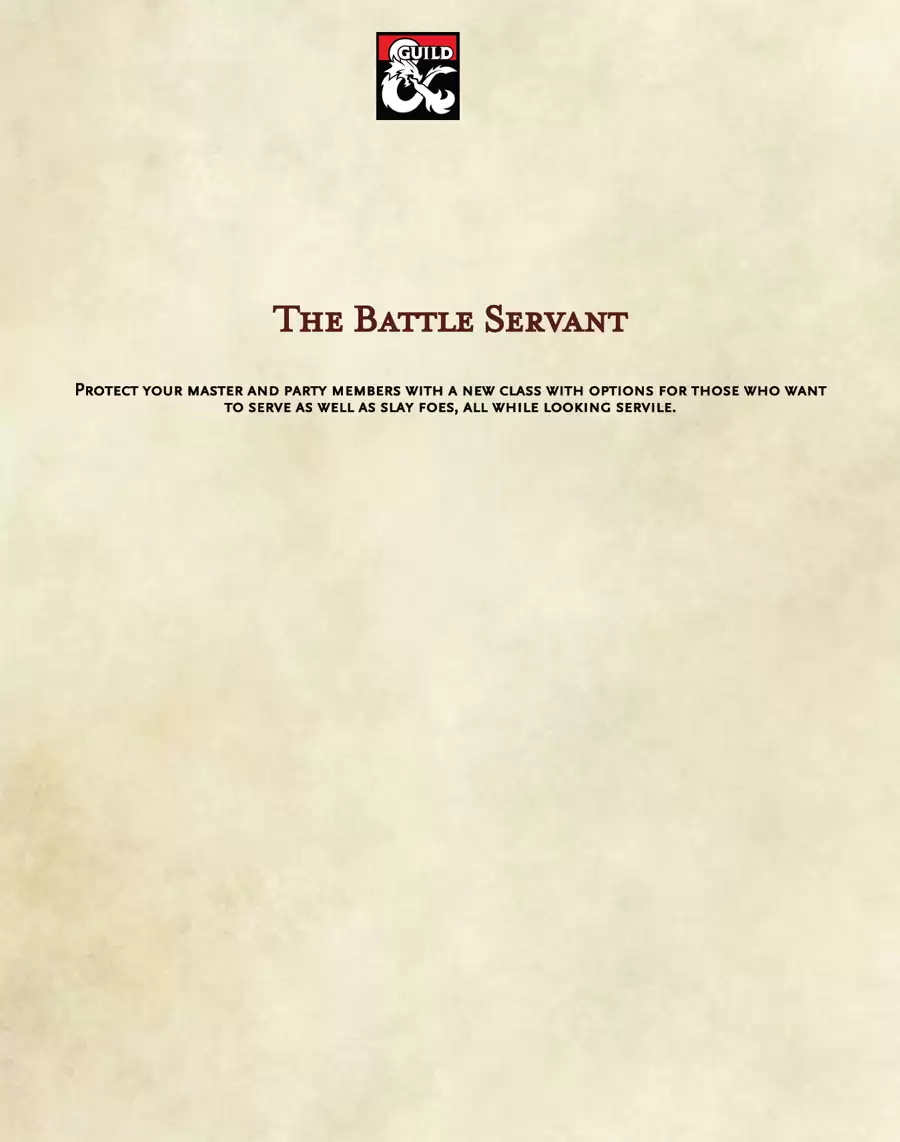 The Battle Servant Class - Maid & Butler rejoice - Dungeon Masters ...