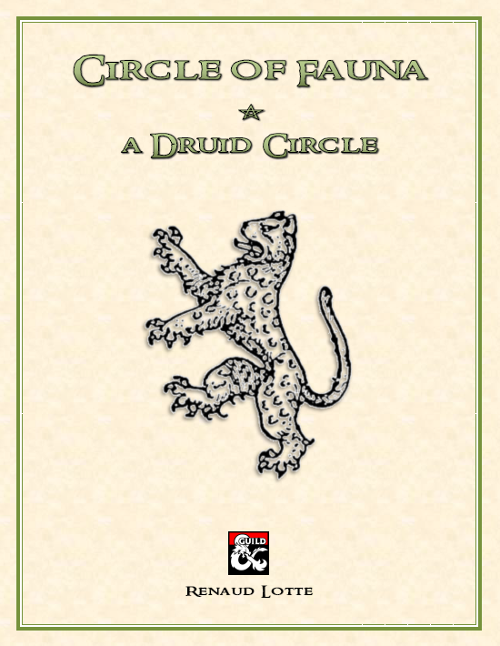 Circle of Fauna - Dungeon Masters Guild | DriveThruRPG