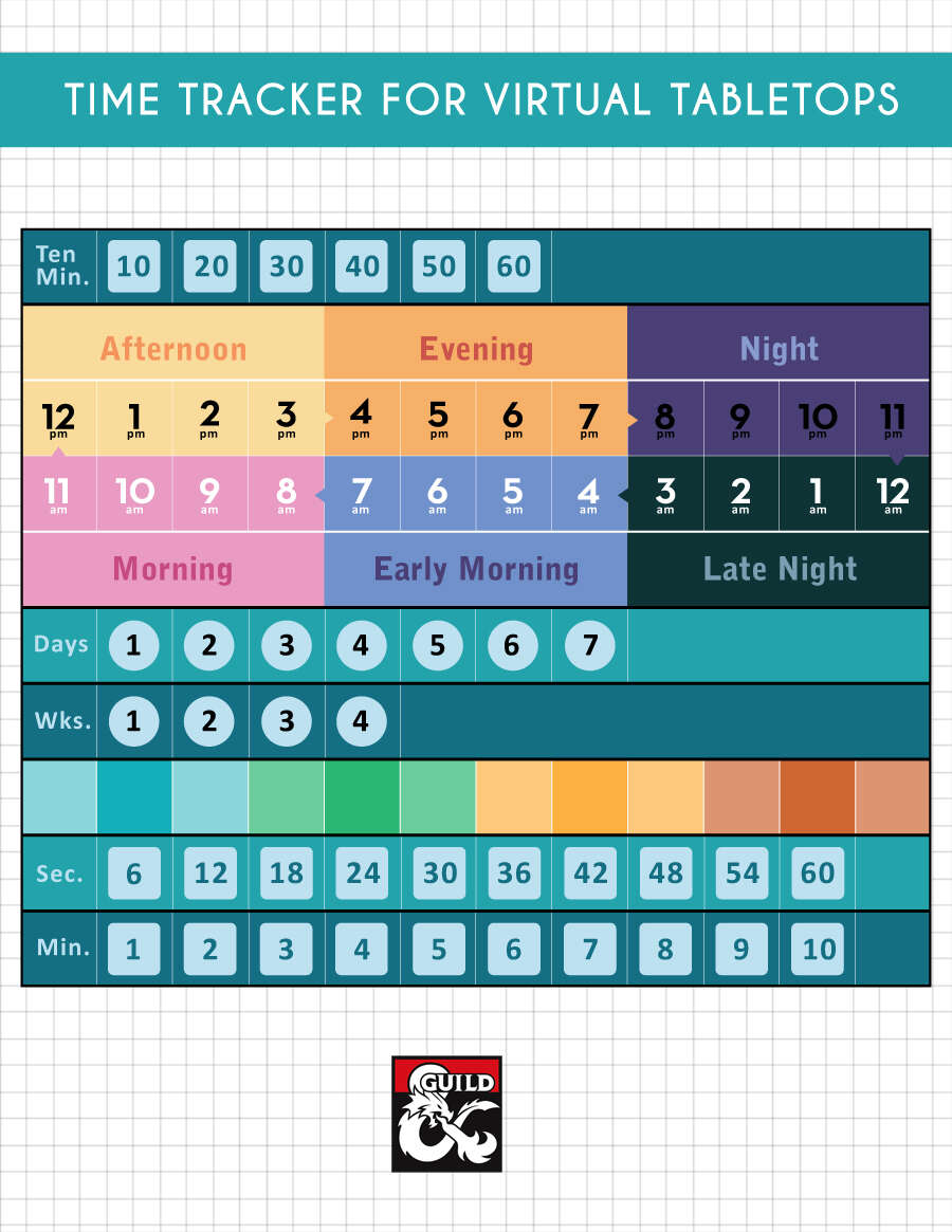 Time Tracker For Virtual Tabletops - Dungeon Masters Guild | DriveThruRPG
