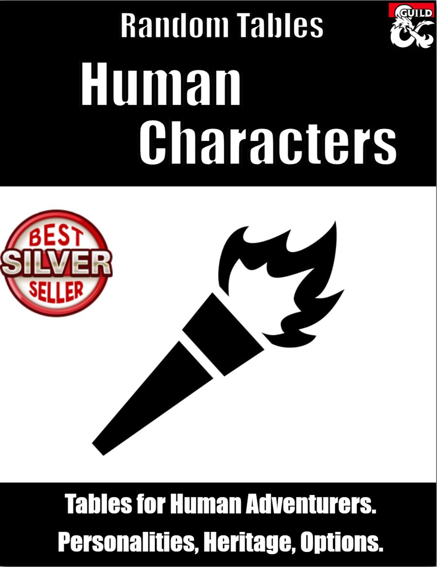 Human Characters - Random Tables - Dungeon Masters Guild | DriveThruRPG