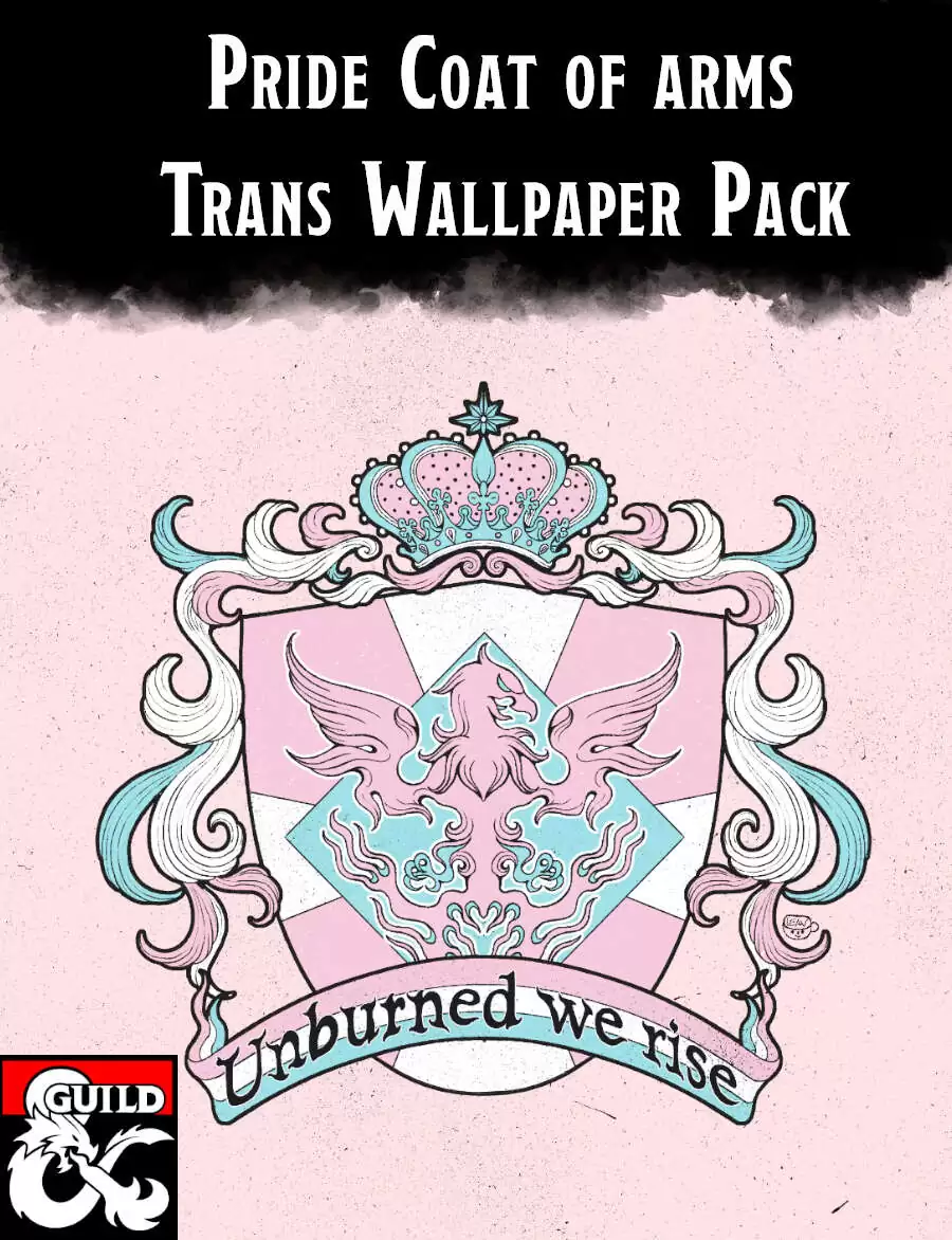 Pride- Trans Coat of arms Wallpaper pack - Dungeon Masters Guild ...