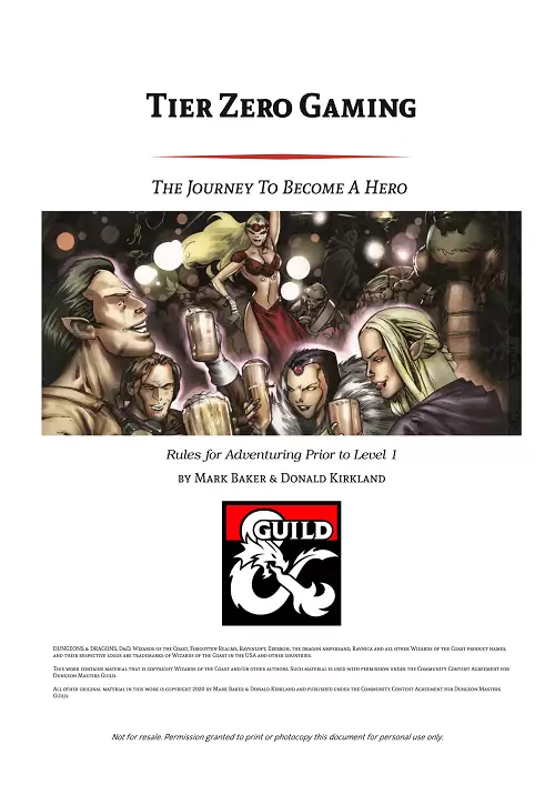 Tier Zero Gaming - Dungeon Masters Guild | DriveThruRPG