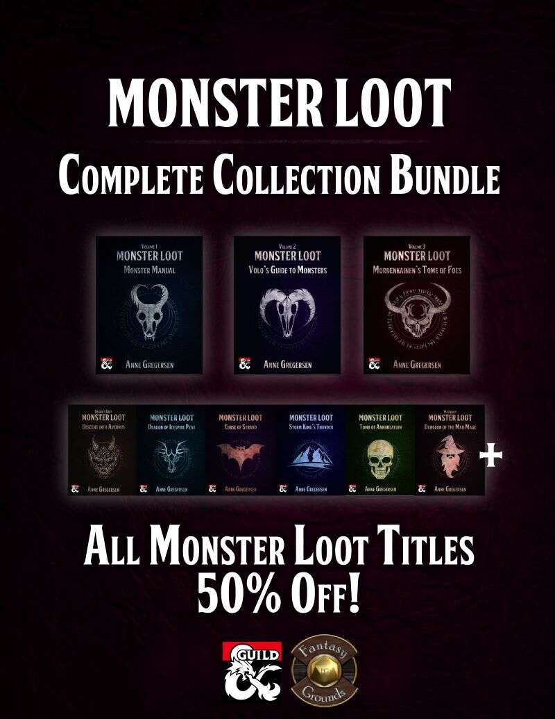 Monster Loot - Complete Collection (PDF & FG) [BUNDLE] - Dungeon ...