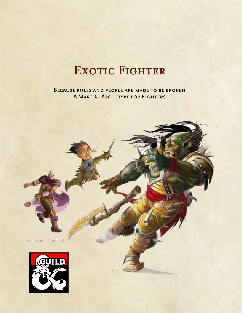 Exotic Fighter - A Martial Archetype for Fighters - Dungeon Masters ...