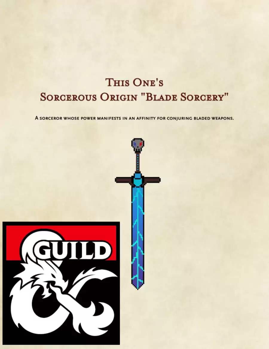 Blade Sorcery - Dungeon Masters Guild | DriveThruRPG