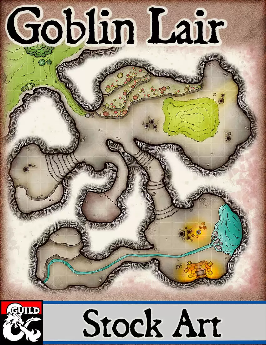 Goblin Lair - Stock Map - Dungeon Masters Guild | DriveThruRPG