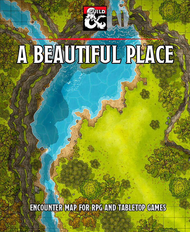 A Beautiful Place battlemap - Dungeon Masters Guild | DriveThruRPG