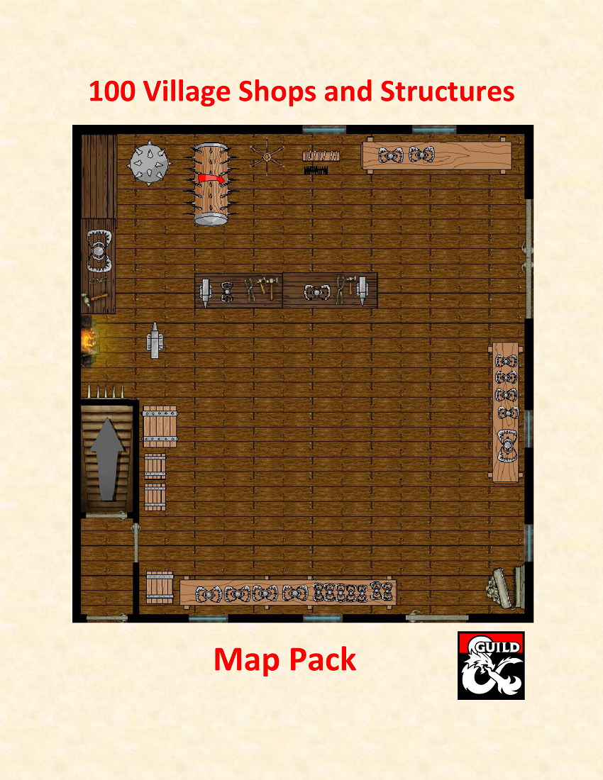 100 Village Shops and Structures Map Pack - Dungeon Masters Guild ...