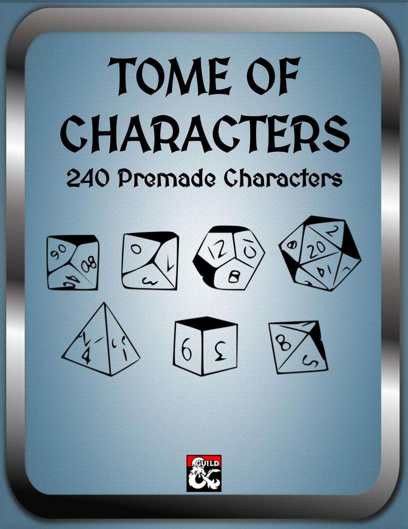 Tome of Characters - Dungeon Masters Guild | DriveThruRPG