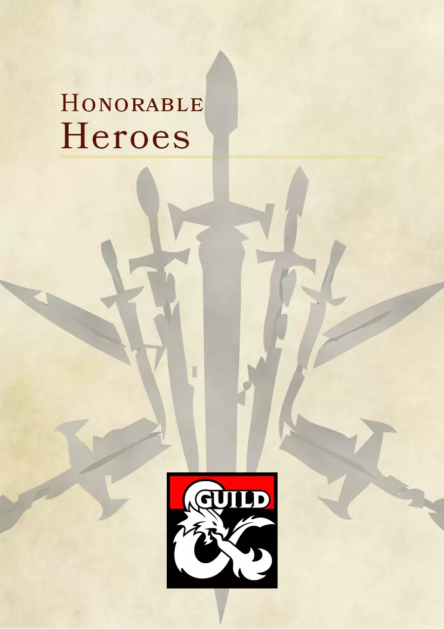 Honorable Heroes - Higher CR Humanoids for more challenging encounters ...