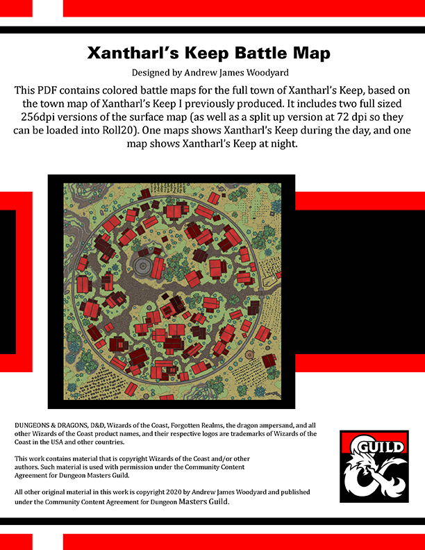 Xantharl's Keep Battle Maps - Dungeon Masters Guild | DriveThruRPG