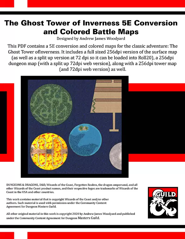 C2: The Ghost Tower of Inverness 5E Conversion and Colored Battle Maps ...