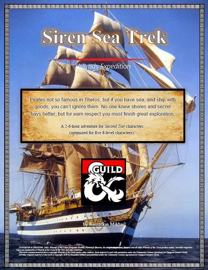 Siren Sea Trek - Dungeon Masters Guild | DriveThruRPG