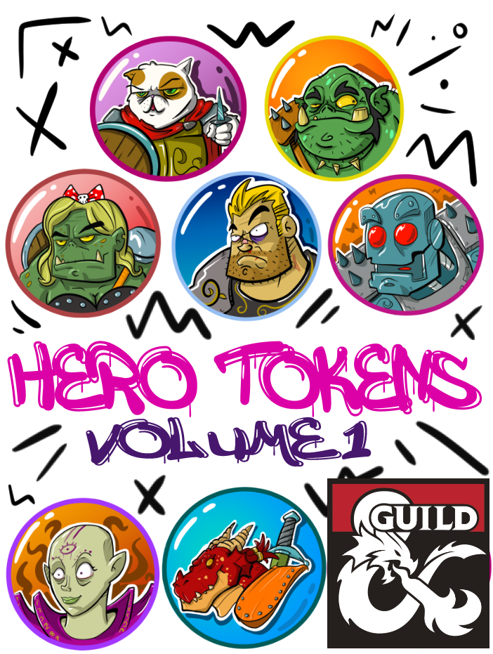Hero Tokens - Volume 1 - Dungeon Masters Guild | DriveThruRPG