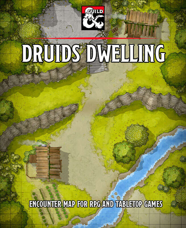 Druids Dwelling battlemap - Dungeon Masters Guild | DriveThruRPG