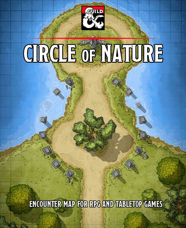 Circle of Nature battlemap - Dungeon Masters Guild | DriveThruRPG