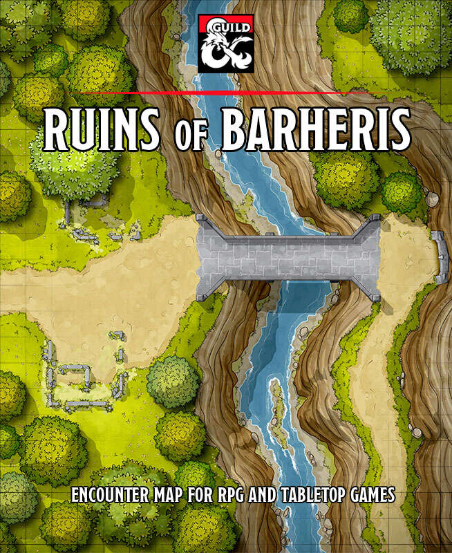 Ruins of Barheris battlemap - Dungeon Masters Guild | DriveThruRPG