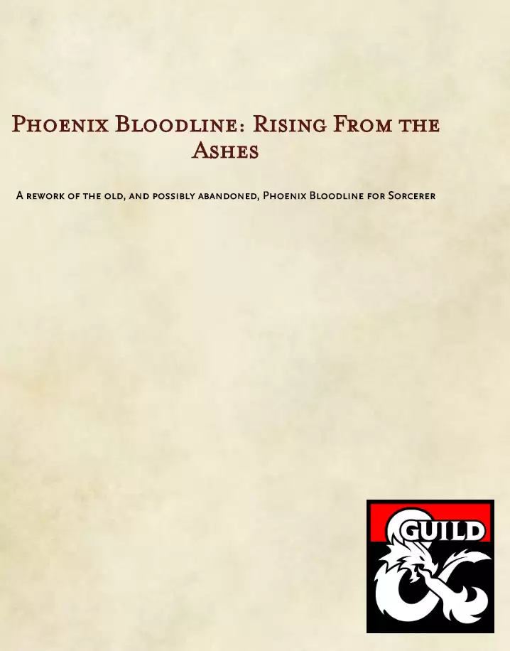 Phoenix Bloodline: Rising from the Ashes - Dungeon Masters Guild ...